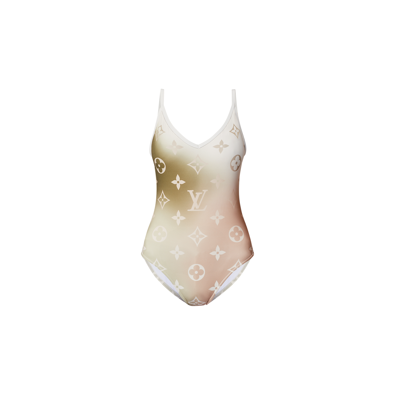Monogram Gradient Cut Out One Piece Swimsuit Women Ready To Wear